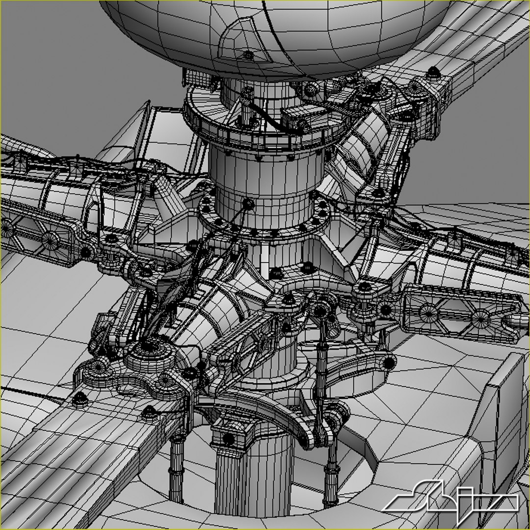 3d Apache Helicopter Model