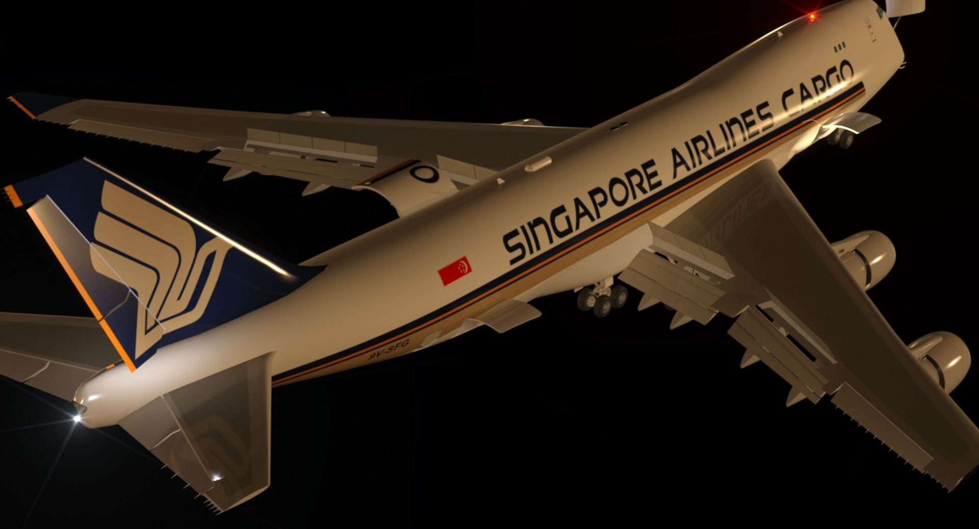 Scene Loading Operation Boeing 747-400 Max