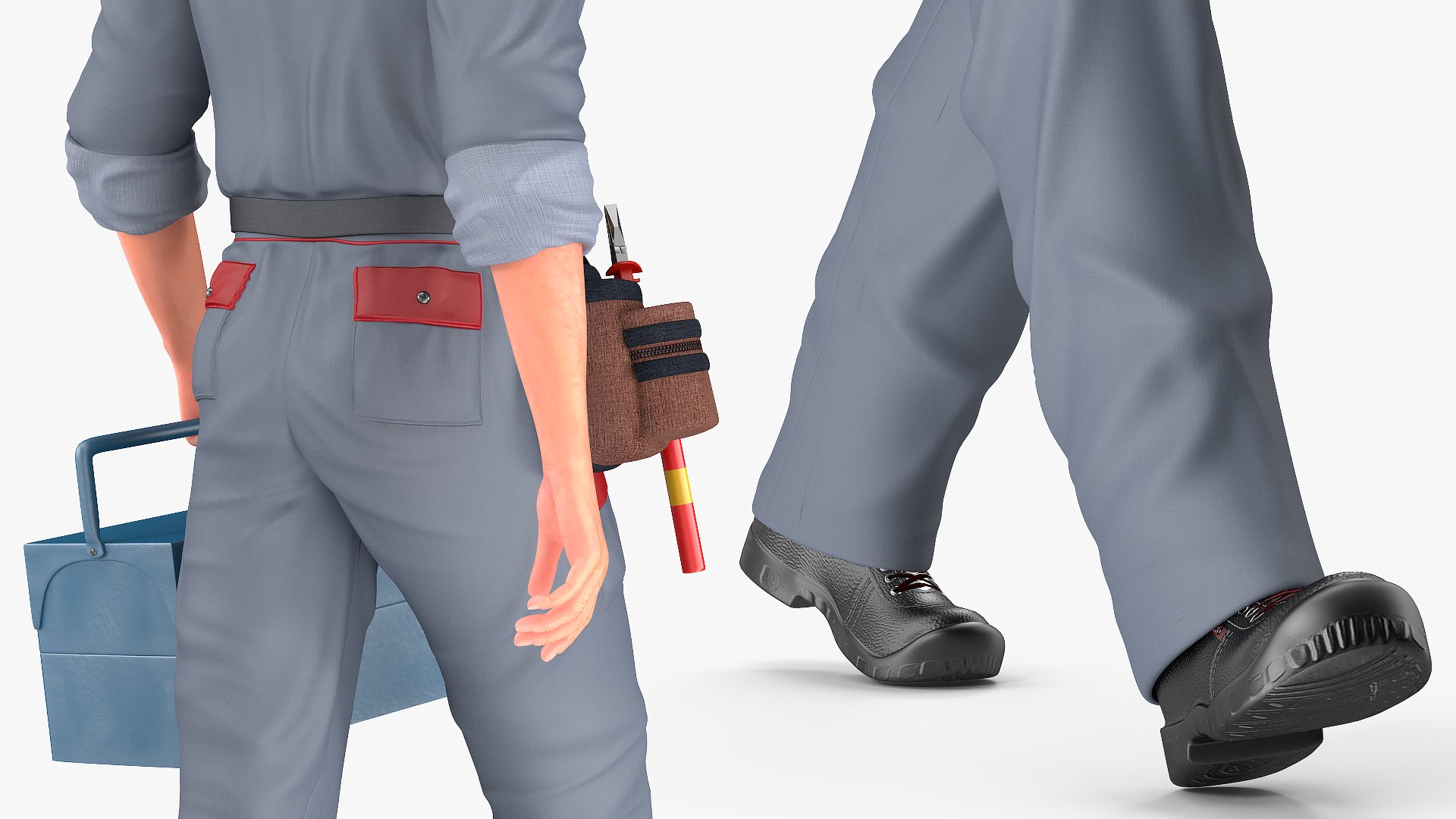 3D locksmith walking pose - TurboSquid 1609728