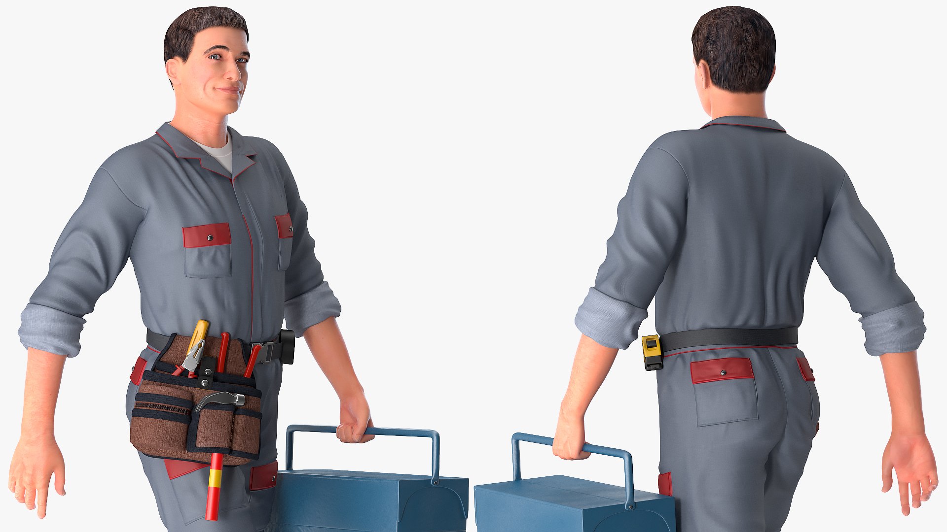 3D Locksmith Walking Pose - TurboSquid 1609728