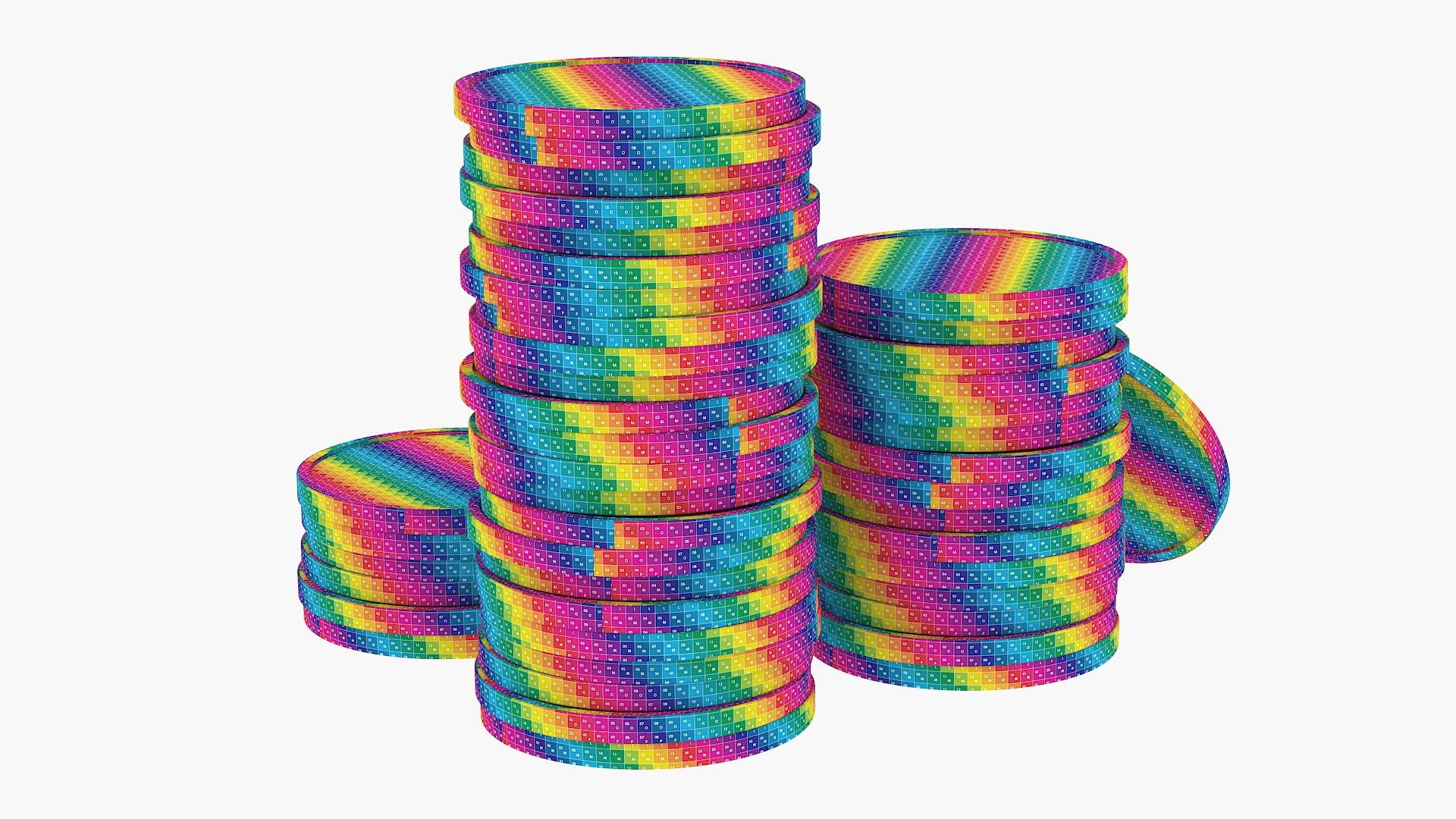 Bitcoin Gold Coin Stack 3D Model - TurboSquid 2276210