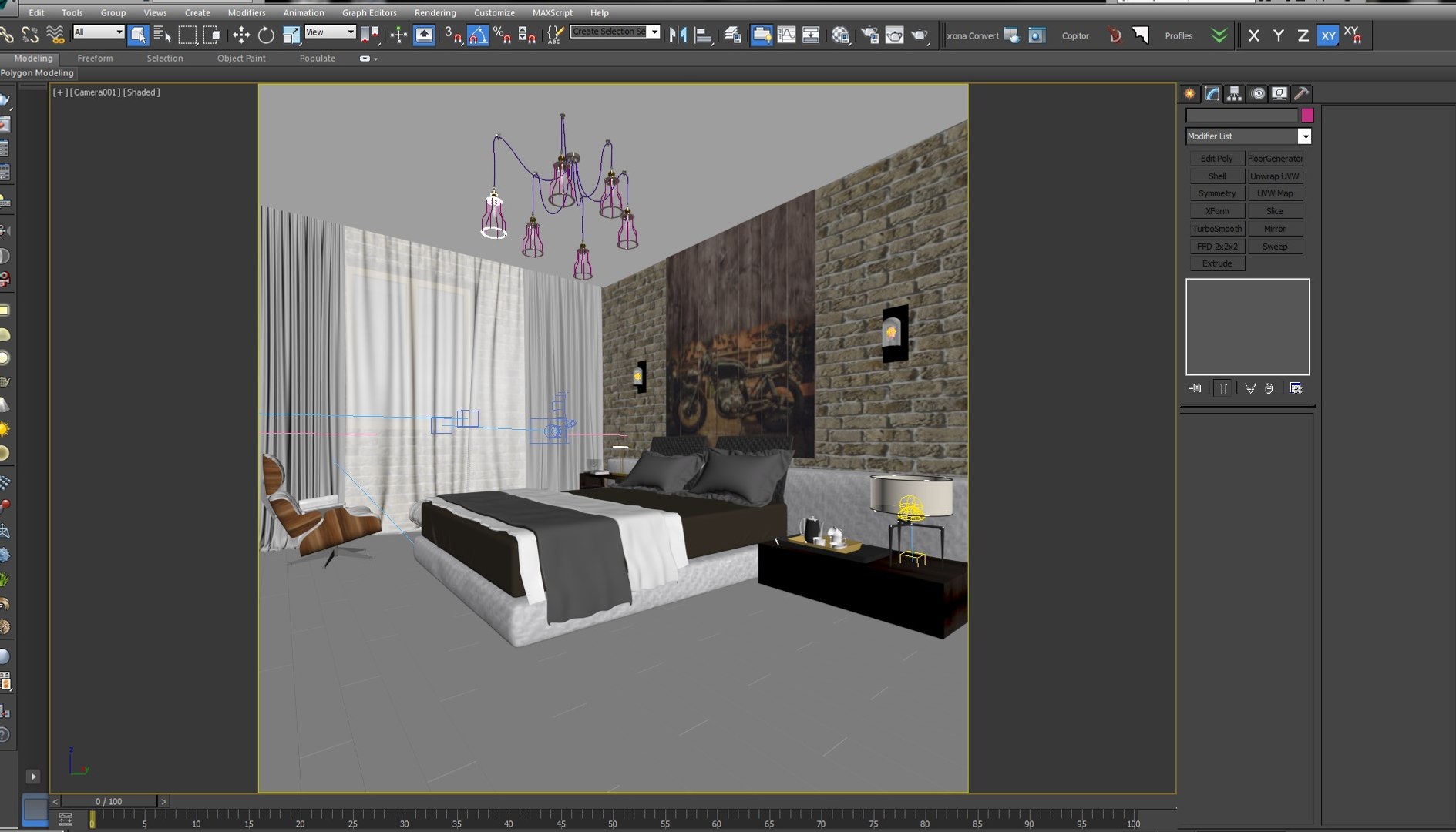 Room Bedroom Loft 3D Model - TurboSquid 1252616