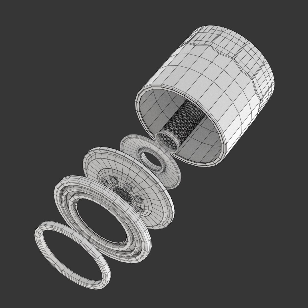 3D Oil Filter - TurboSquid 1199826