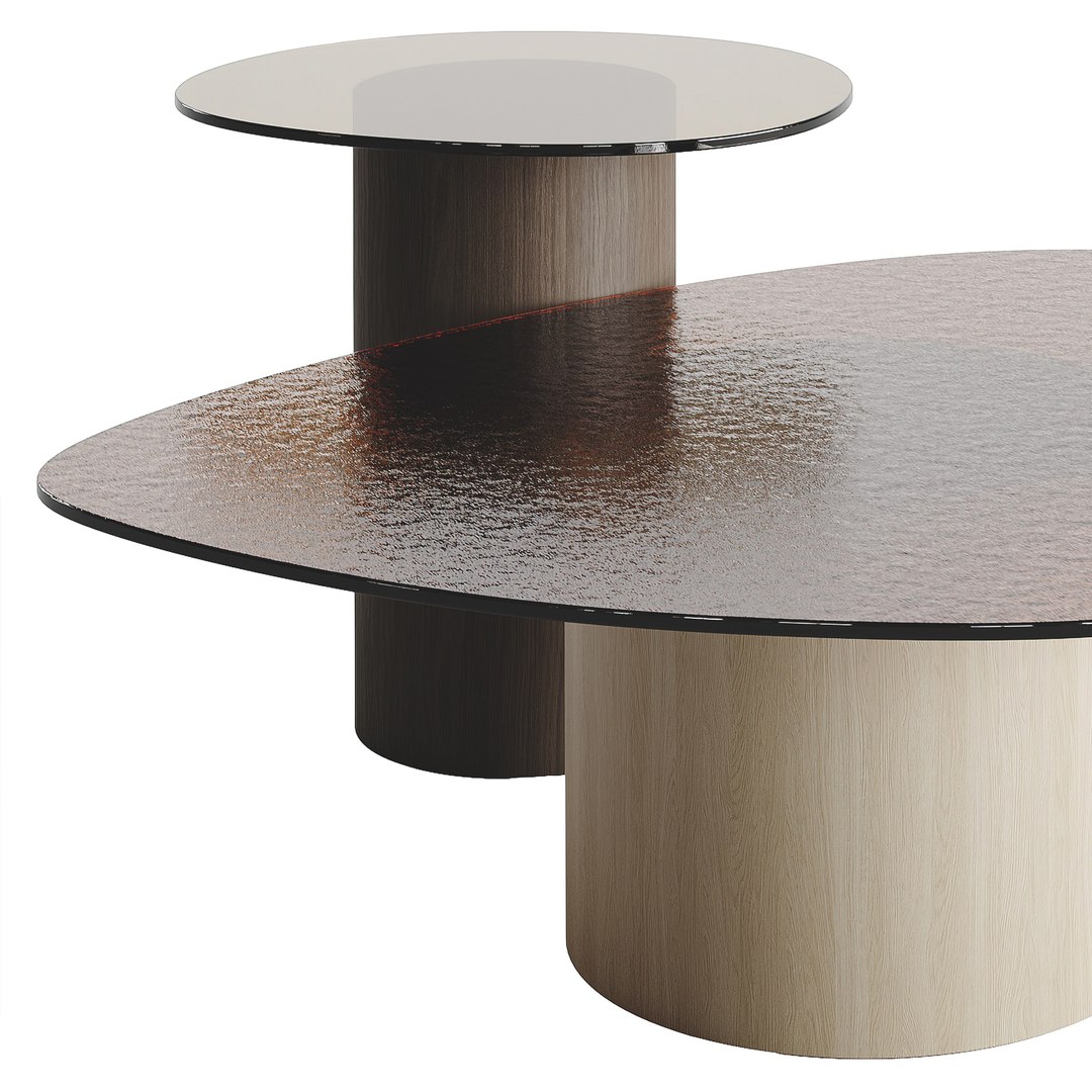 Calligaris Mushroom Coffee TopTables Glass 3D model - TurboSquid 2078921