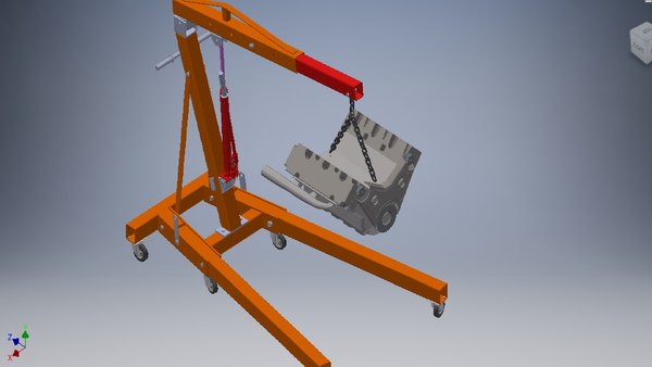 modelo 3d Folding Engine Crane 3d model - TurboSquid 2113238