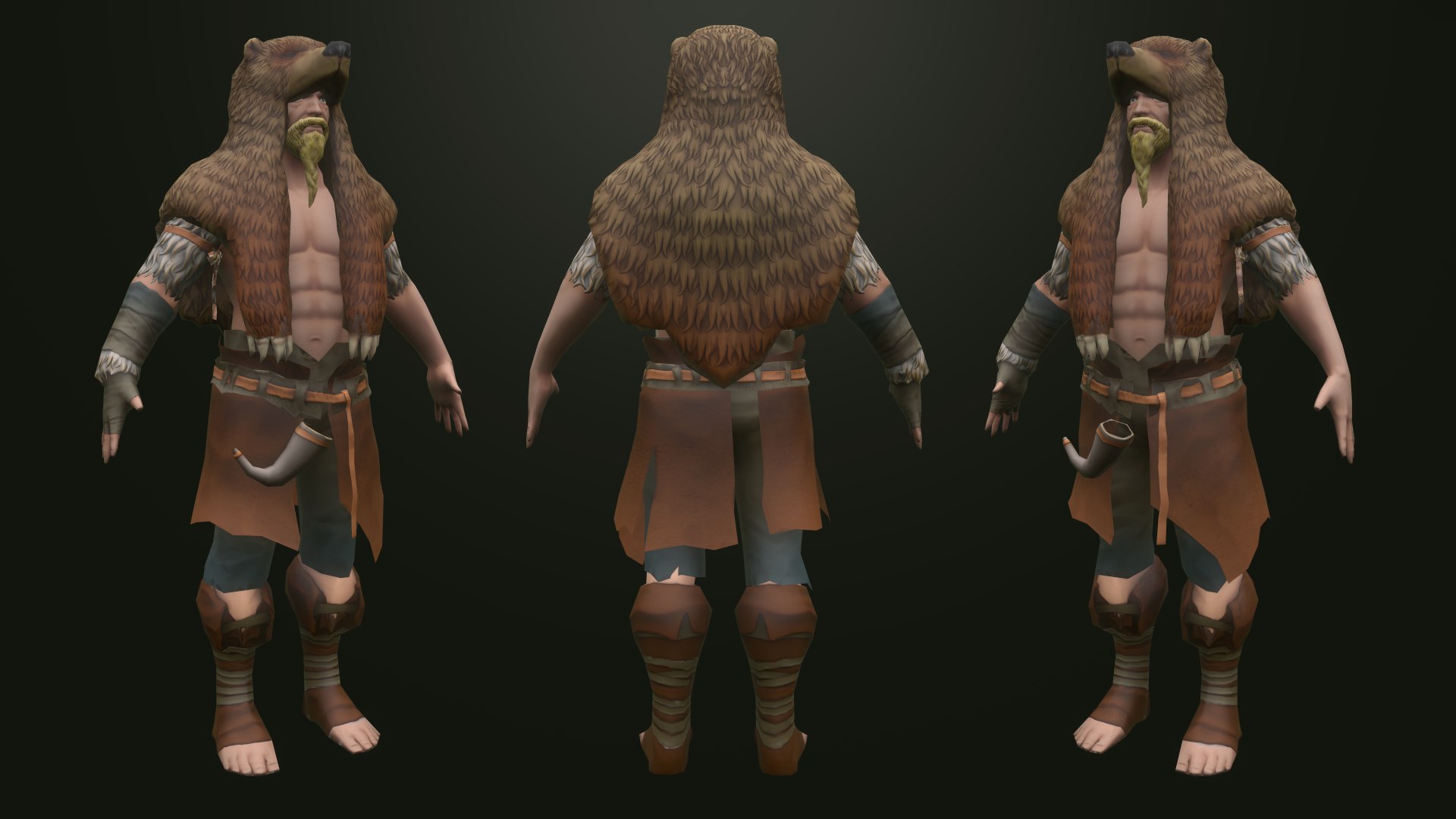Male Game Character 2.1 - Low Poly 3D Model - TurboSquid 2106268