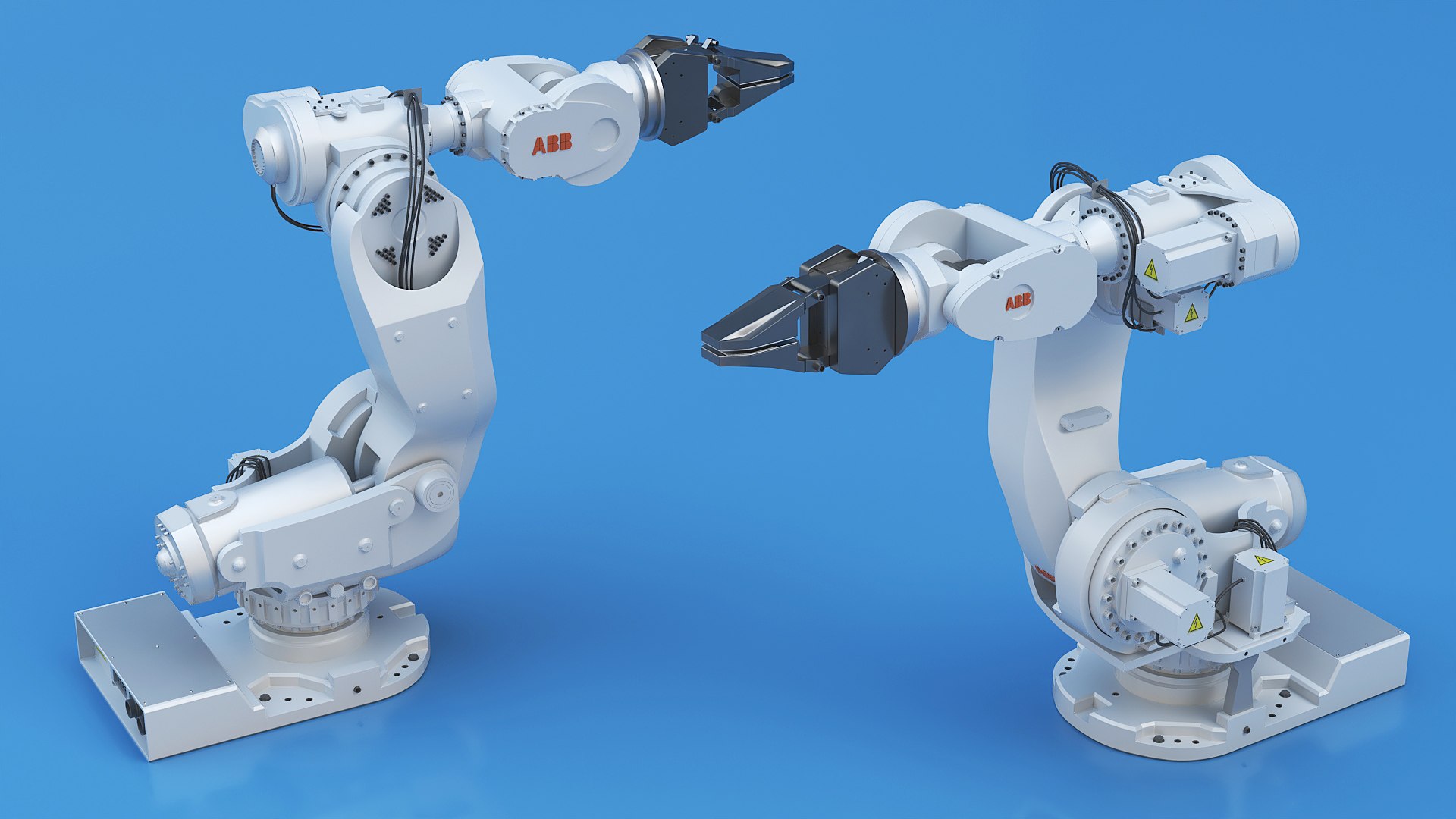 ABB 7600 Industrial Robot With Gripper White 3D - TurboSquid 2385096