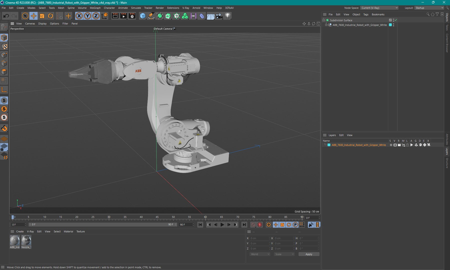 ABB 7600 Industrial Robot With Gripper White 3D - TurboSquid 2385096