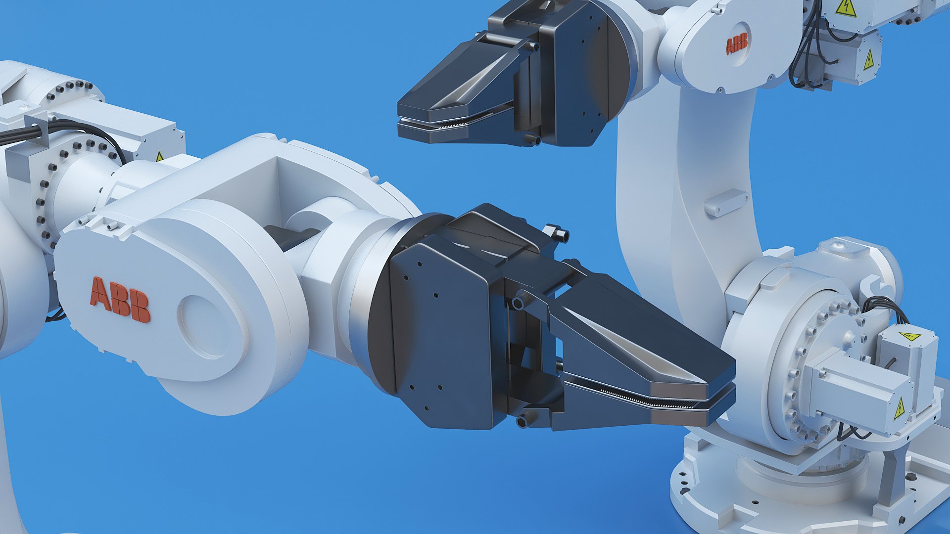 ABB 7600 Industrial Robot With Gripper White 3D - TurboSquid 2385096