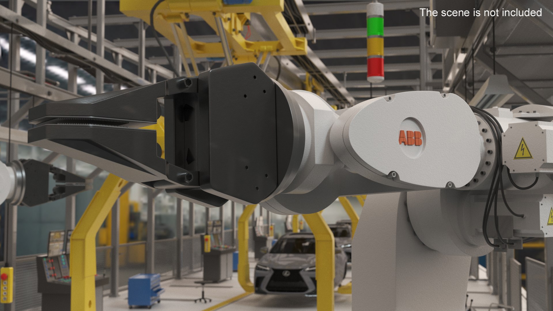 ABB 7600 Industrial Robot With Gripper White 3D - TurboSquid 2385096