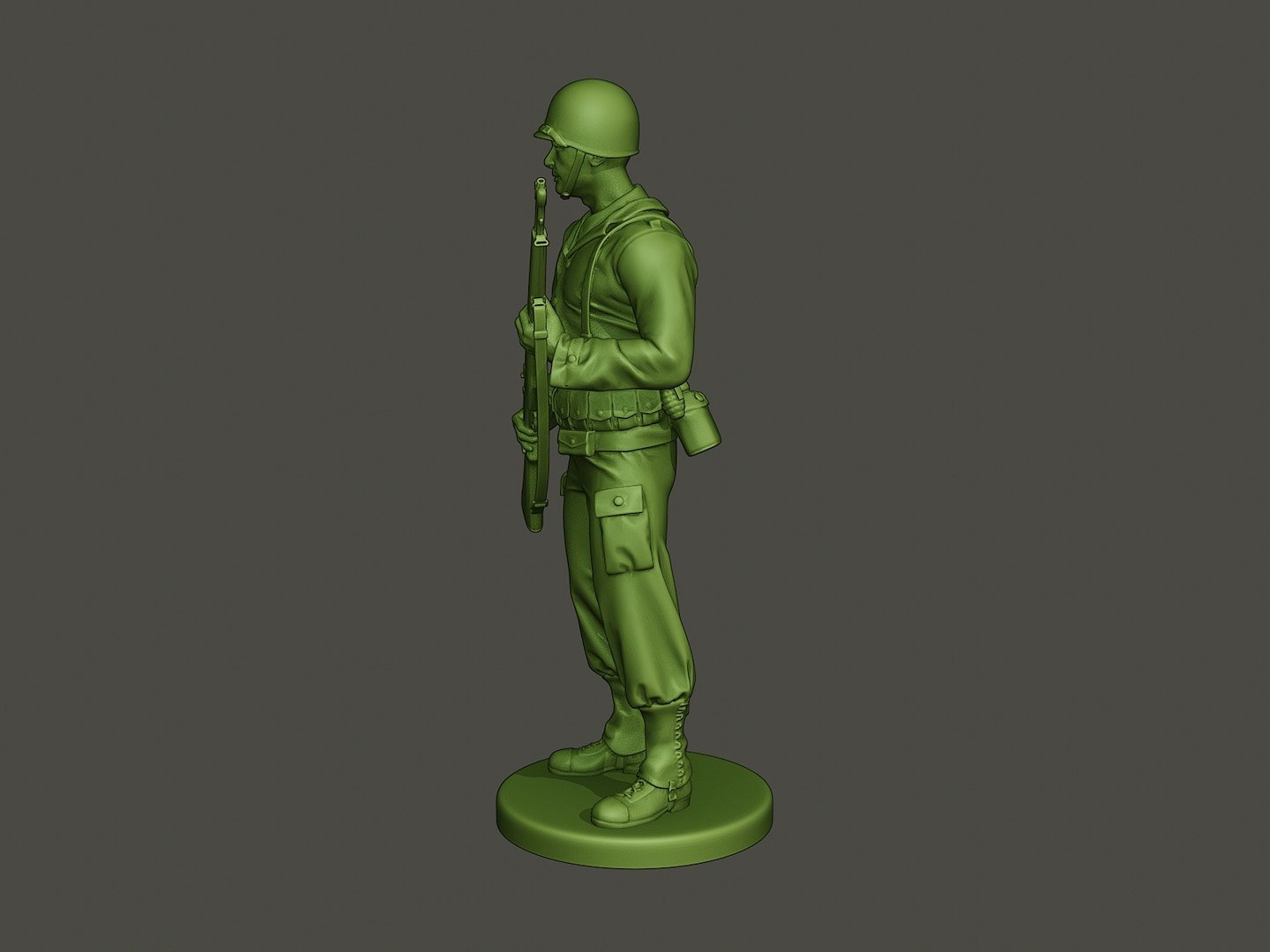 3D American Soldier Ww2 Standguard - TurboSquid 1401647