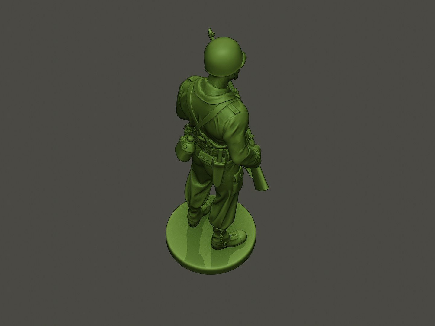 3D american soldier ww2 standguard - TurboSquid 1401647