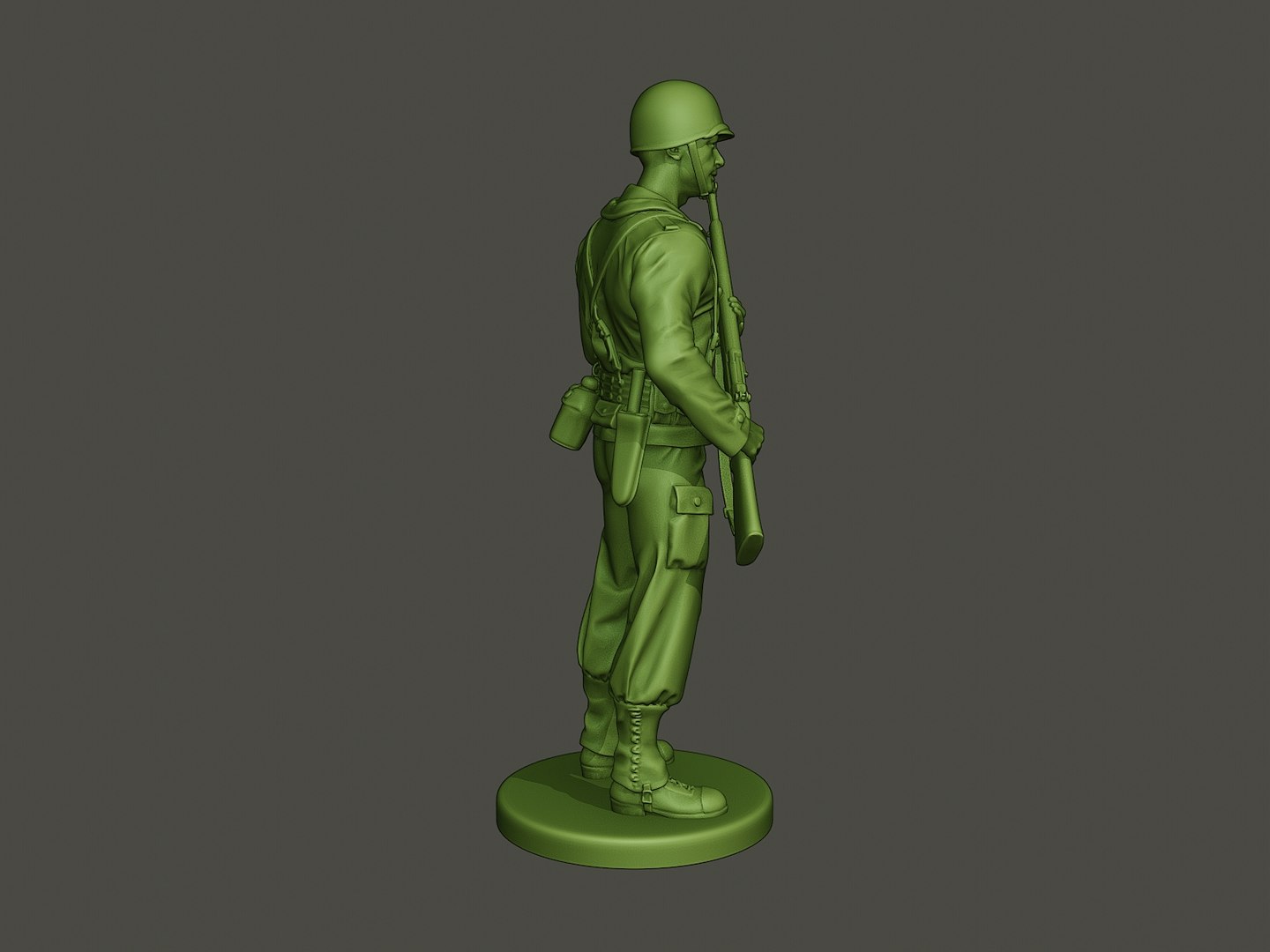 3D American Soldier Ww2 Standguard - TurboSquid 1401647