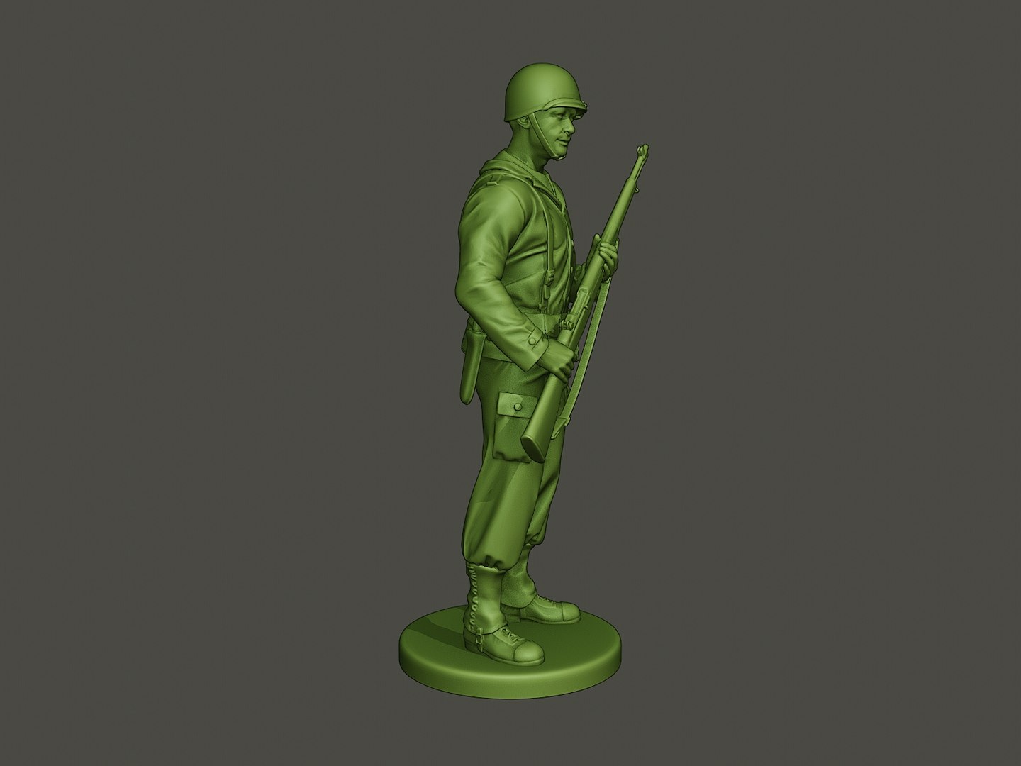 3D American Soldier Ww2 Standguard - TurboSquid 1401647