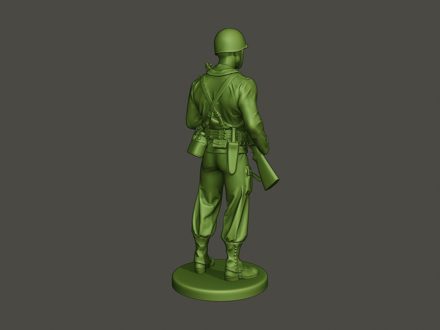 3D American Soldier Ww2 Standguard - TurboSquid 1401647