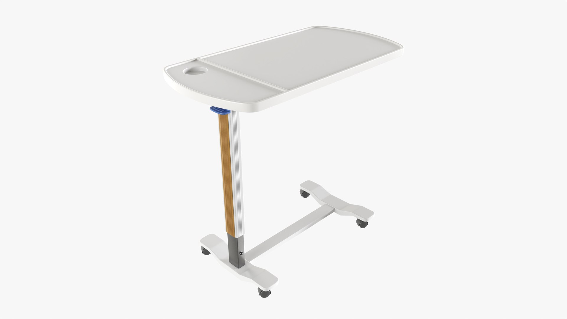 Medical Mobile Food Over Bed Table 3D - TurboSquid 2224849