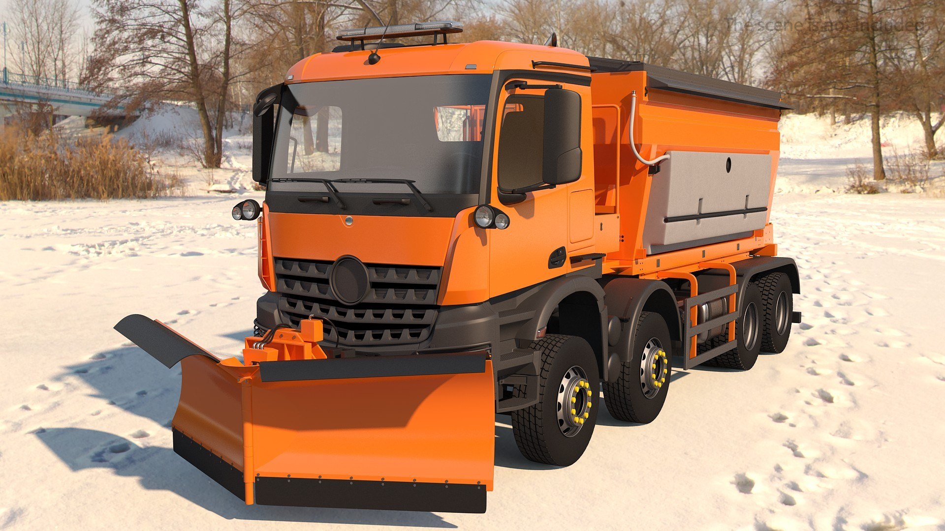 Gritter truck 3D model - TurboSquid 1681332