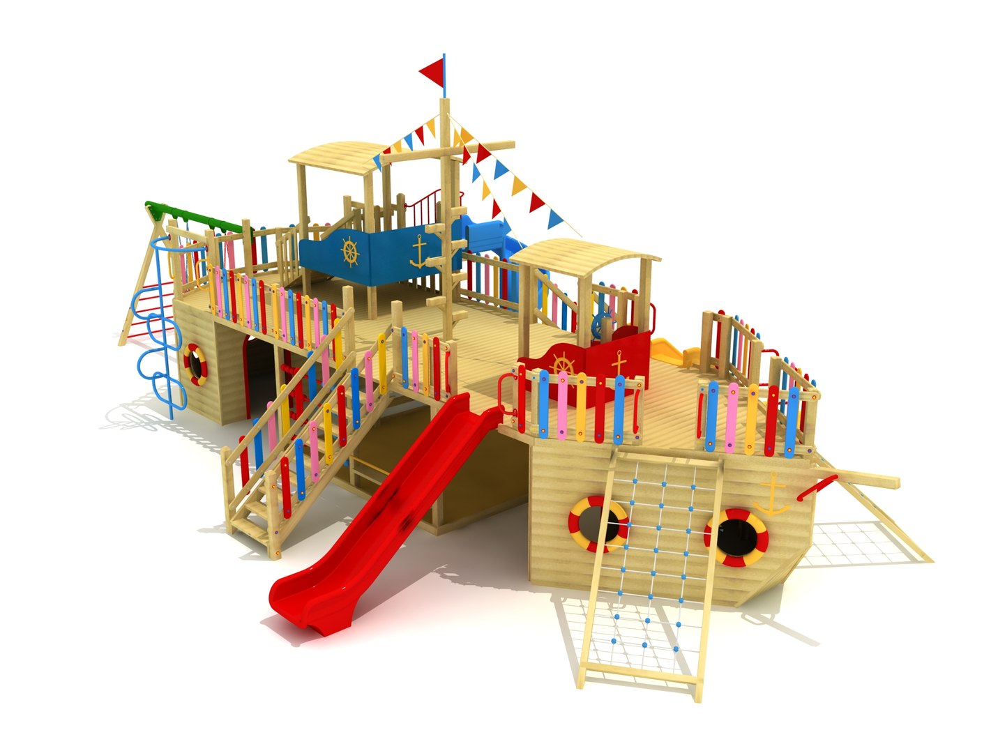 Ship Wood Playground 3D - TurboSquid 1535483
