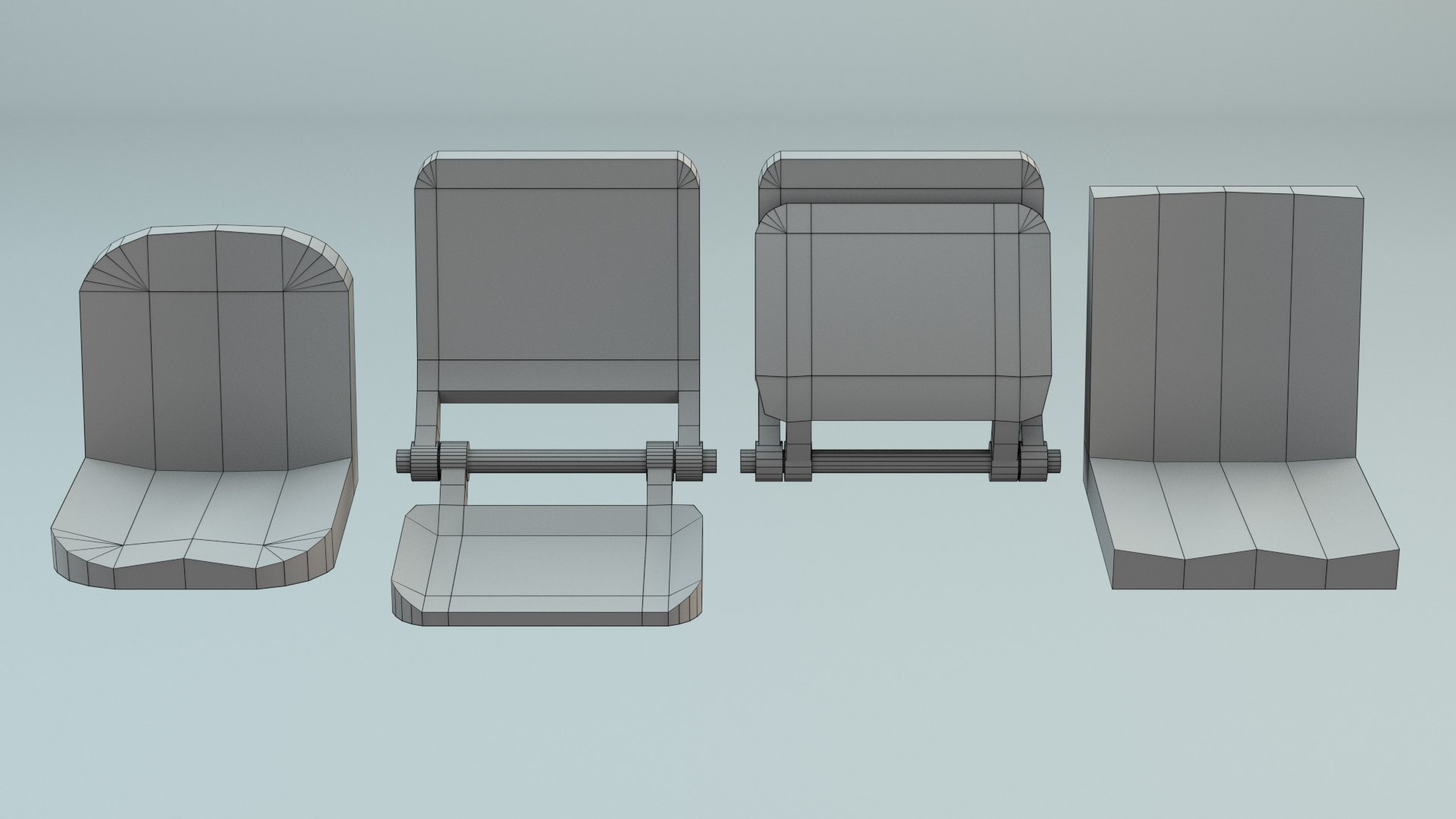 3D Model Set Stadium Seats - TurboSquid 1321921