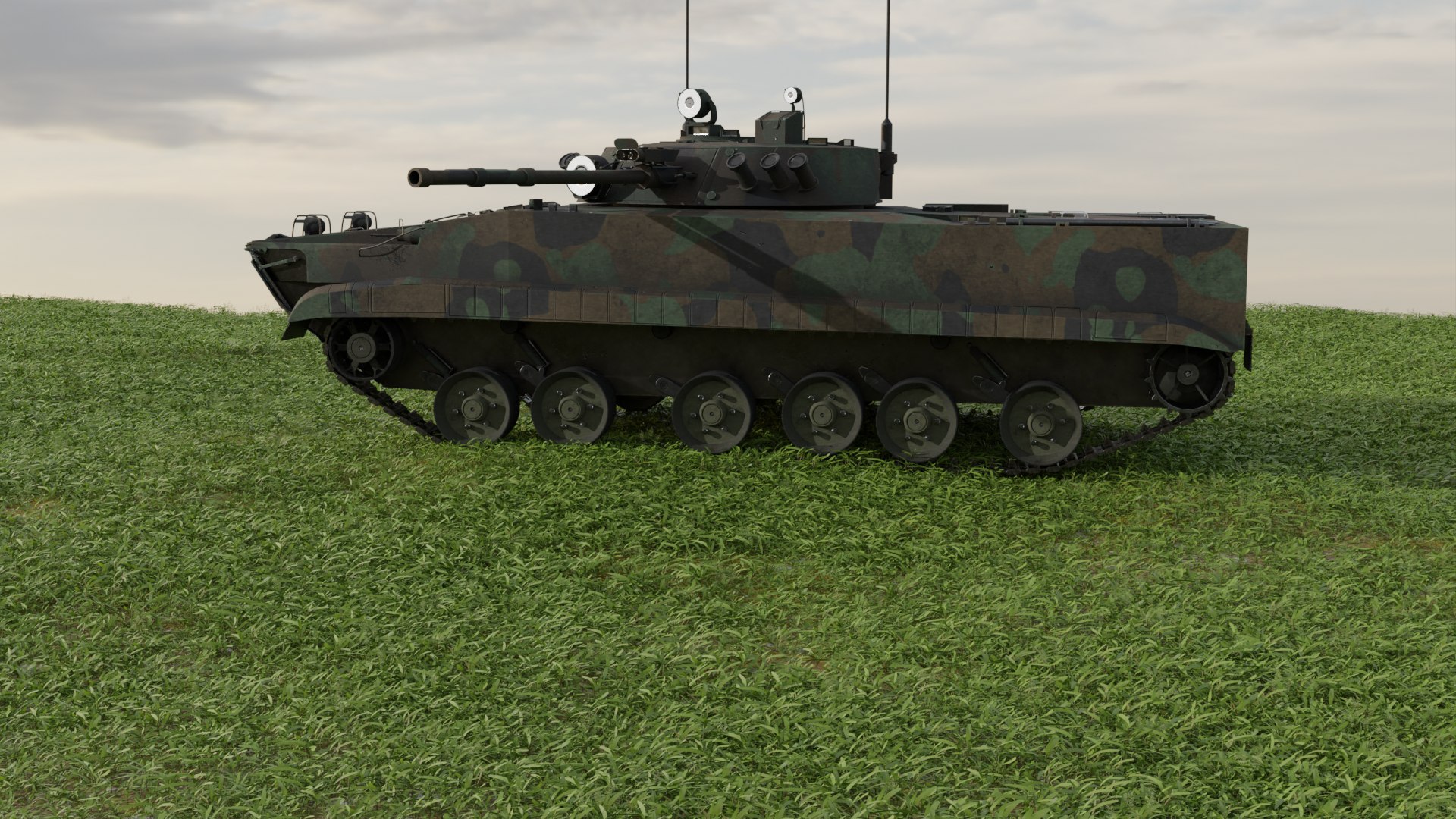 3D Model BMP-3 Armored Vehicle - TurboSquid 1899487