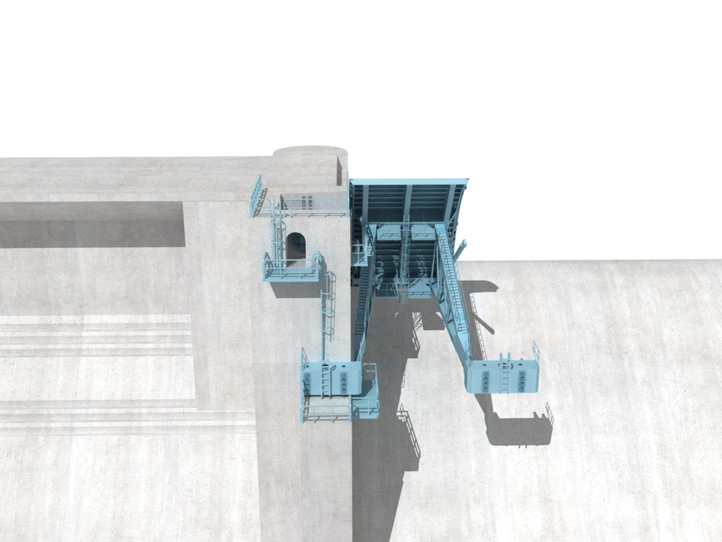 Dam Sluice Gate 3D Model - TurboSquid 1649429