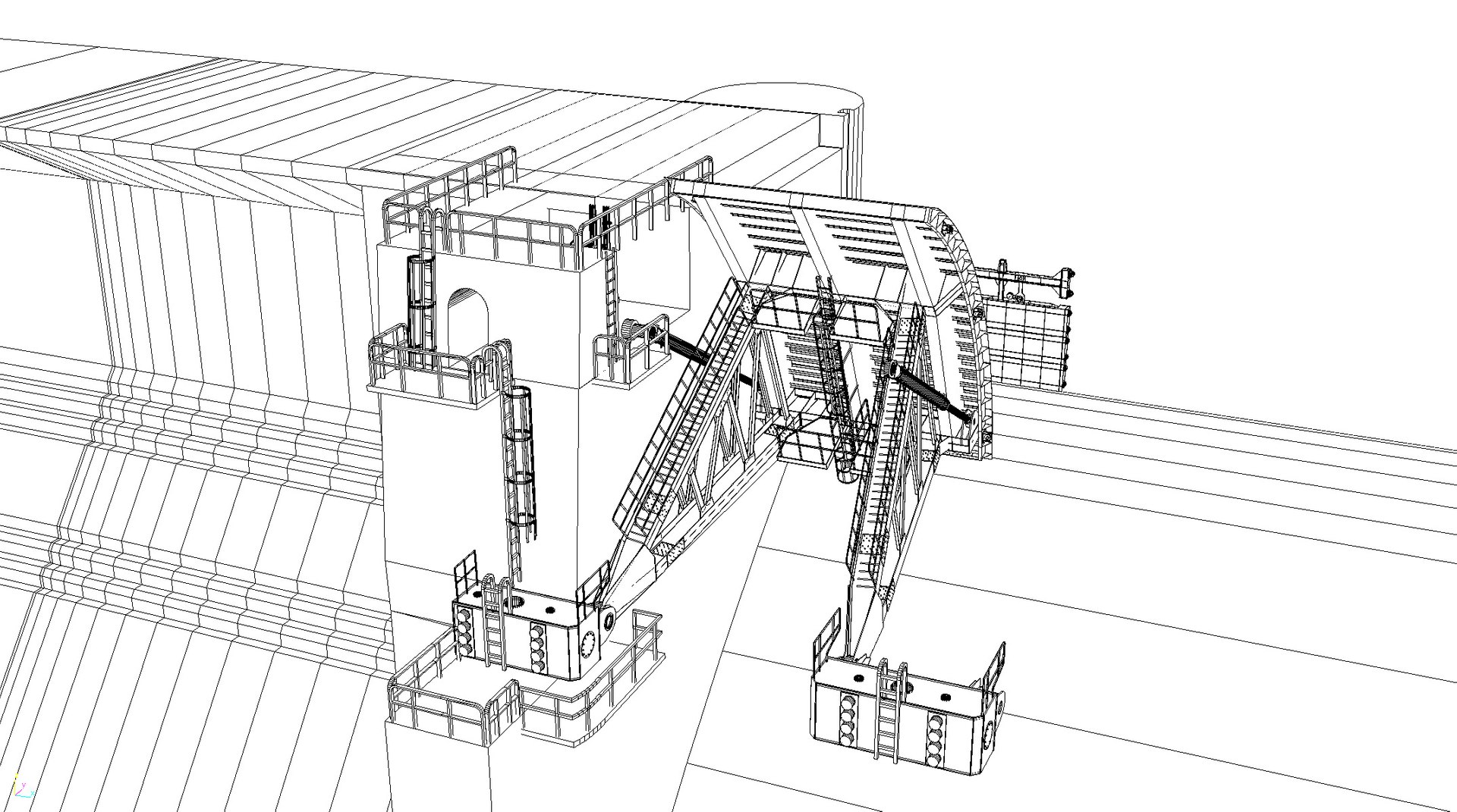 Dam Sluice Gate 3D Model - TurboSquid 1649429