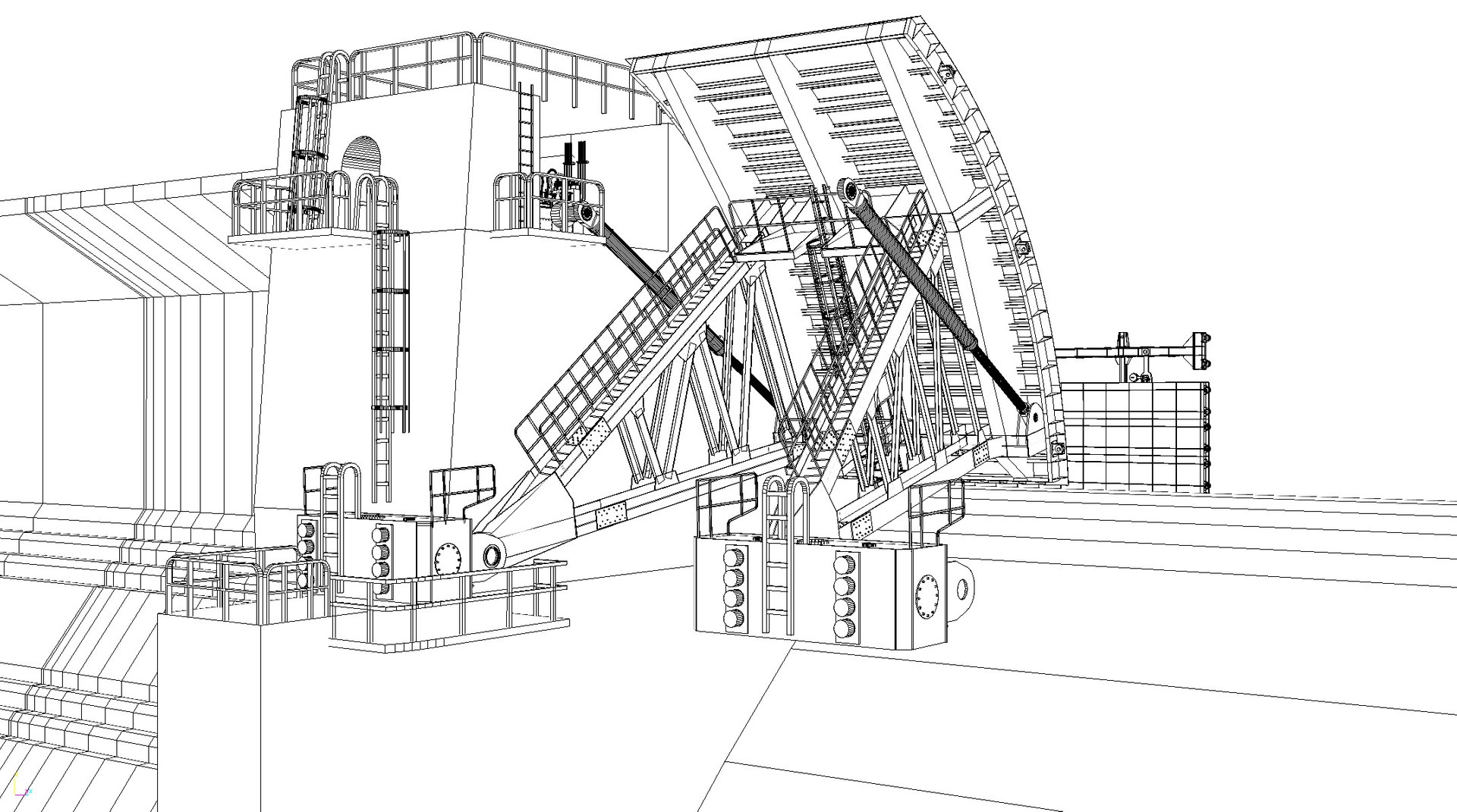 Dam Sluice Gate 3D Model - TurboSquid 1649429