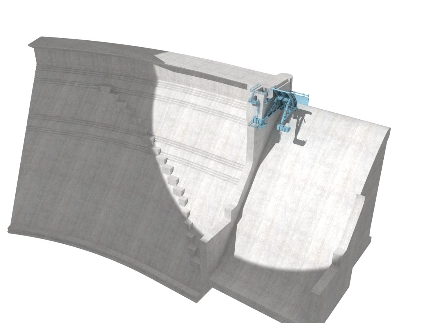 Dam Sluice Gate 3D Model - TurboSquid 1649429
