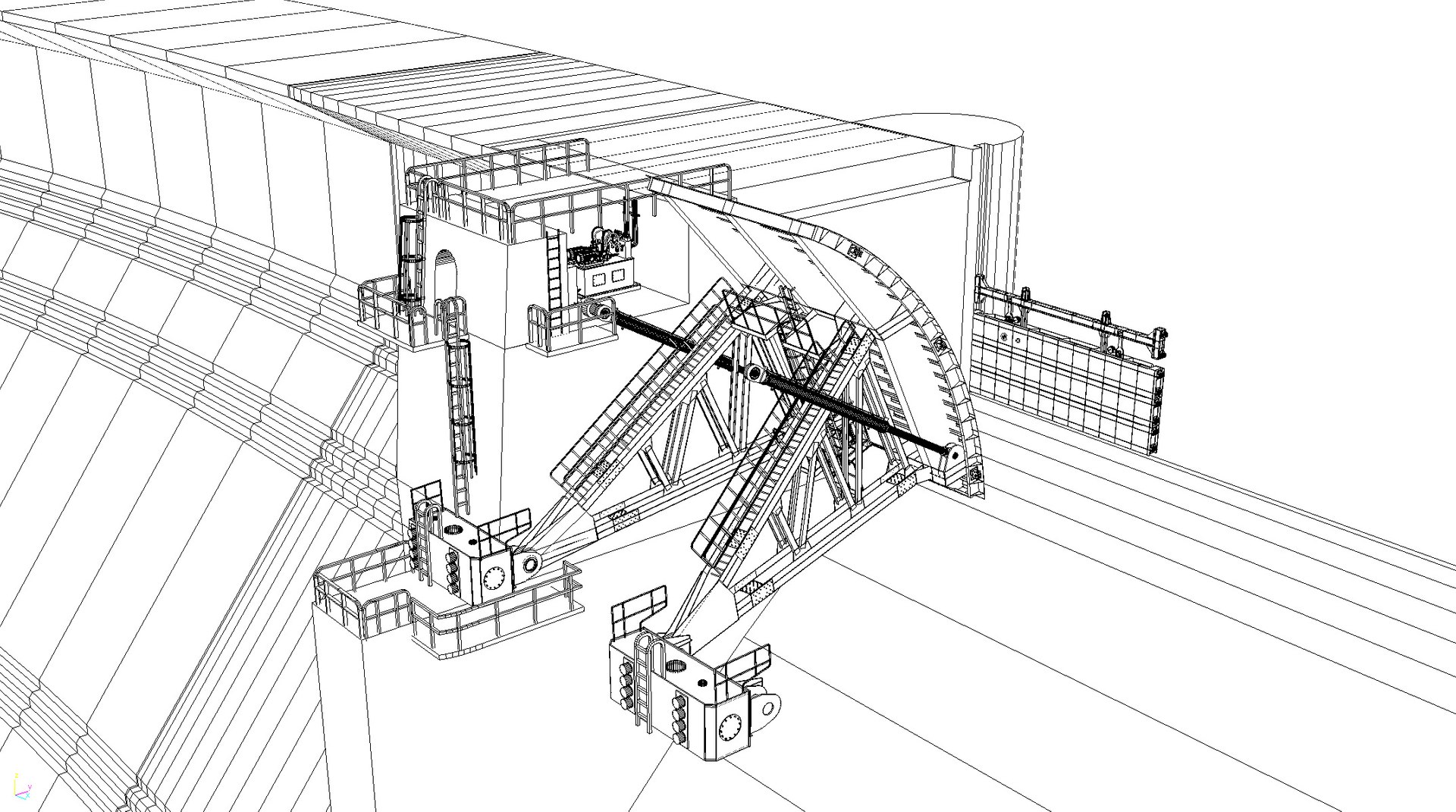 Dam Sluice Gate 3D Model - TurboSquid 1649429