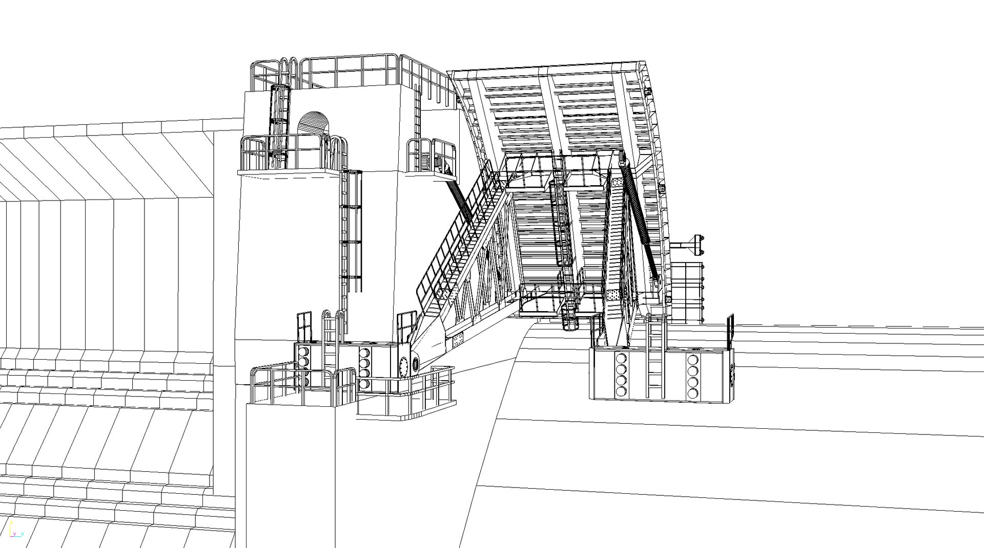 Dam Sluice Gate 3D Model - TurboSquid 1649429