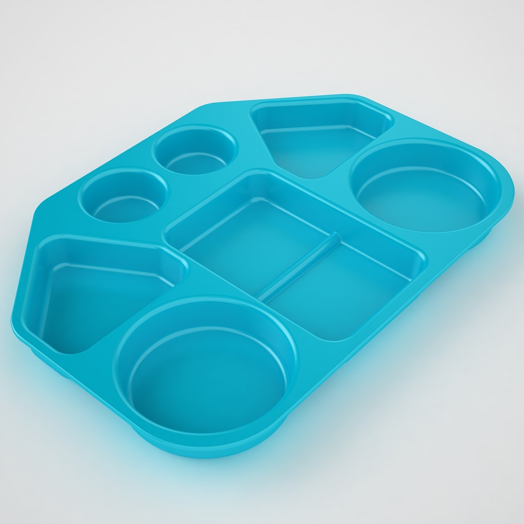 3d Model Of Lunch Food Tray