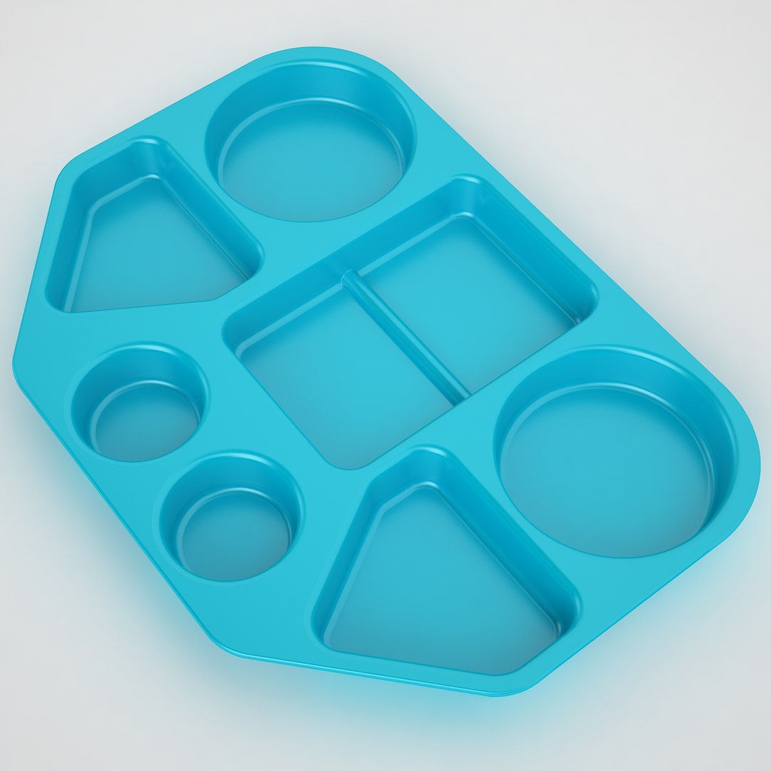 3d Model Of Lunch Food Tray