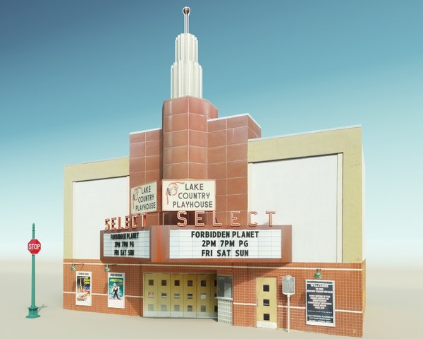 Theatre Building 3D Models for Download | TurboSquid
