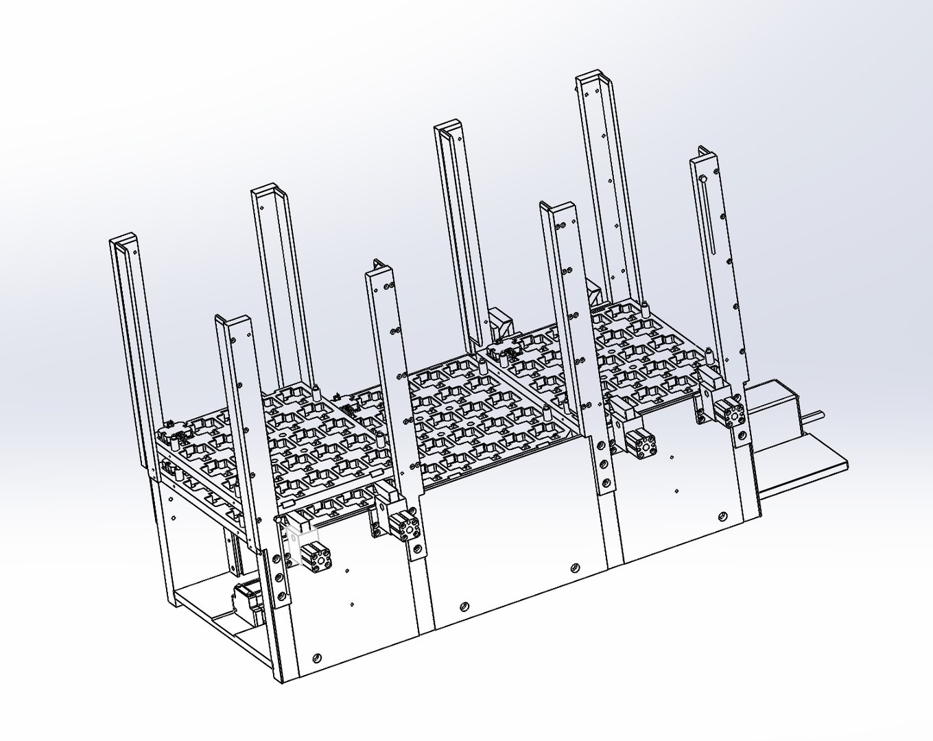 3D Tray Mechanism Automatic Stacking Model - TurboSquid 1342409