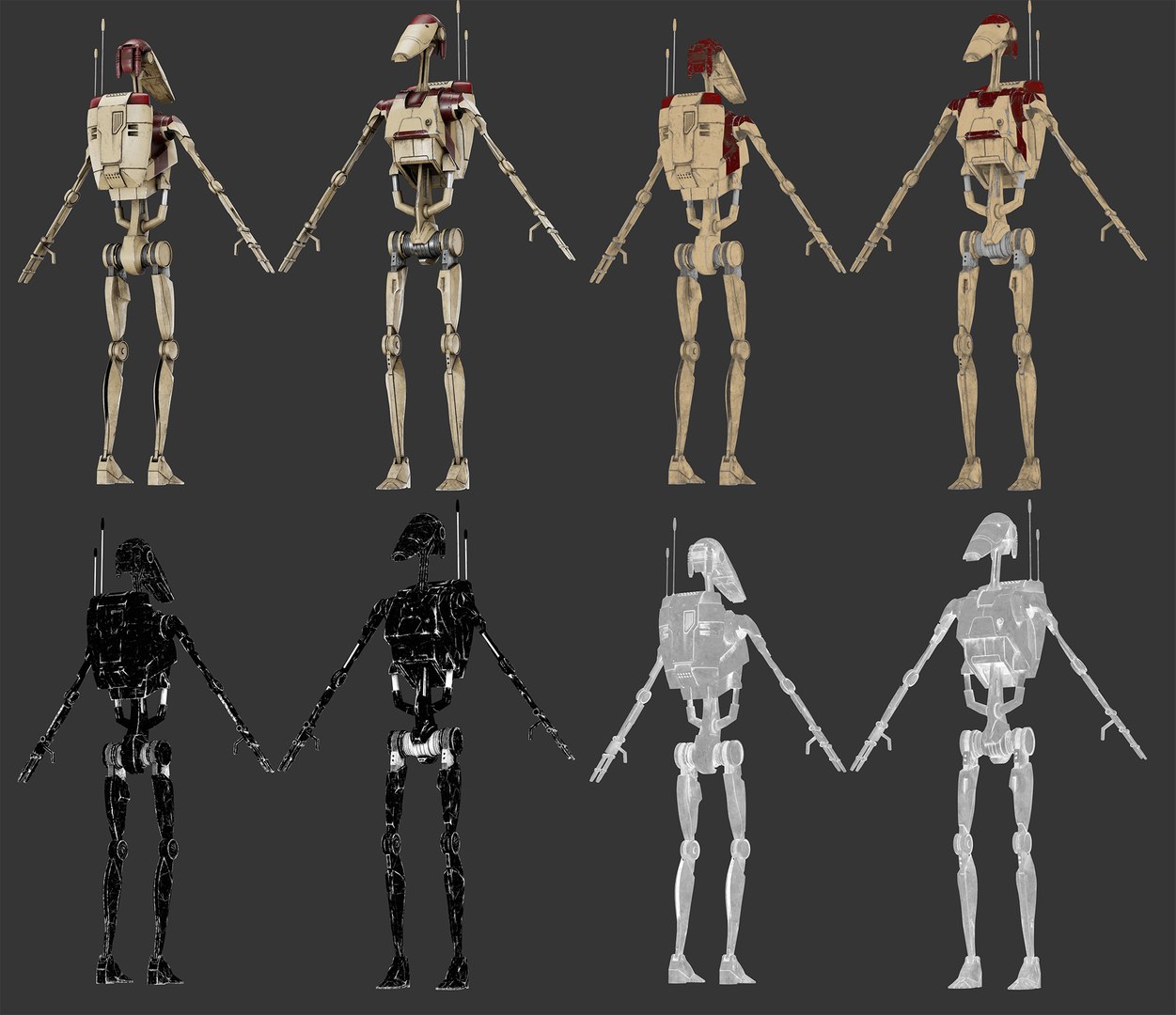 3D Star Wars Battle Droid - TurboSquid 2284880