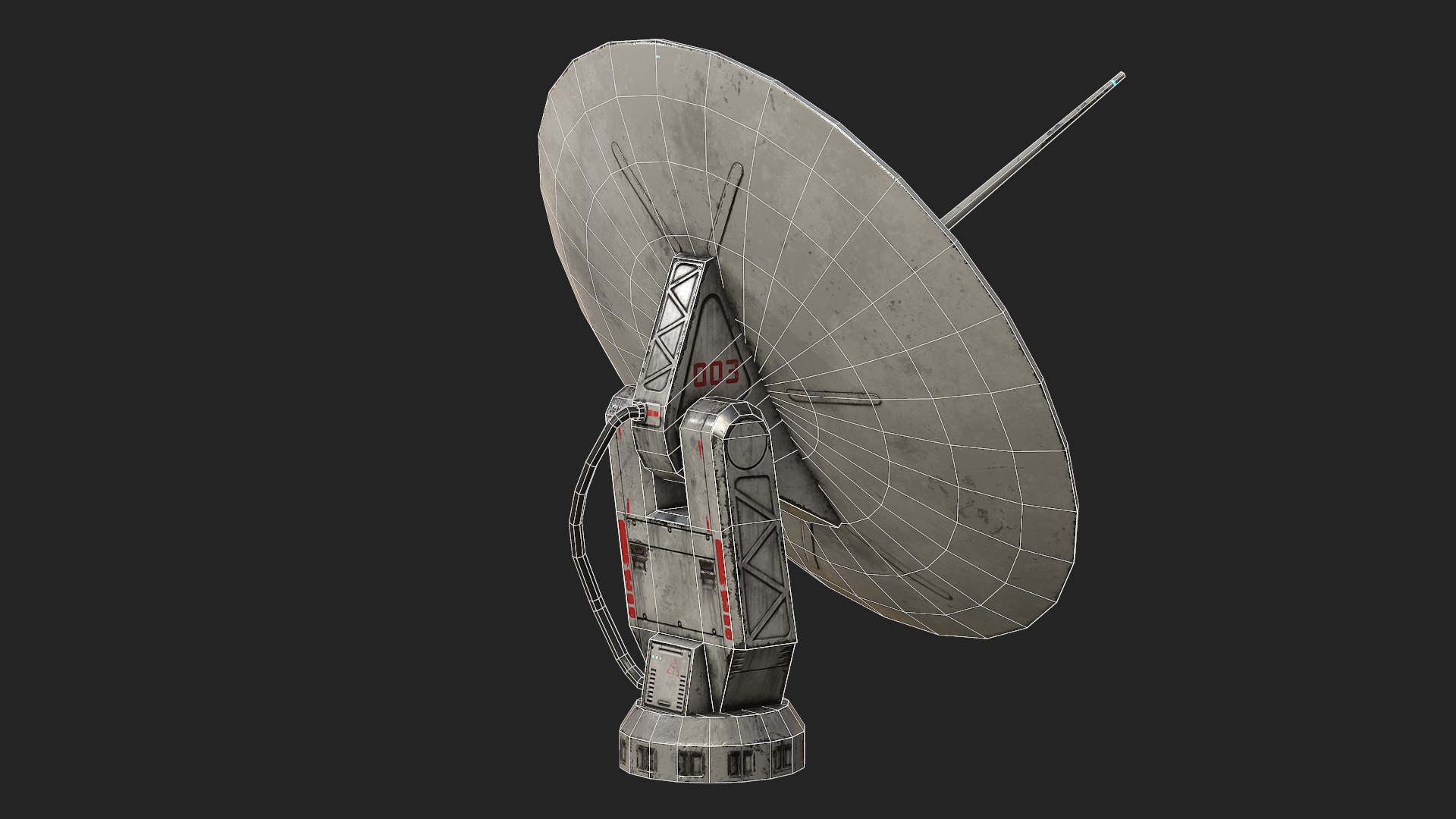 Sci Fi Satellite Dish 3D - TurboSquid 1222122