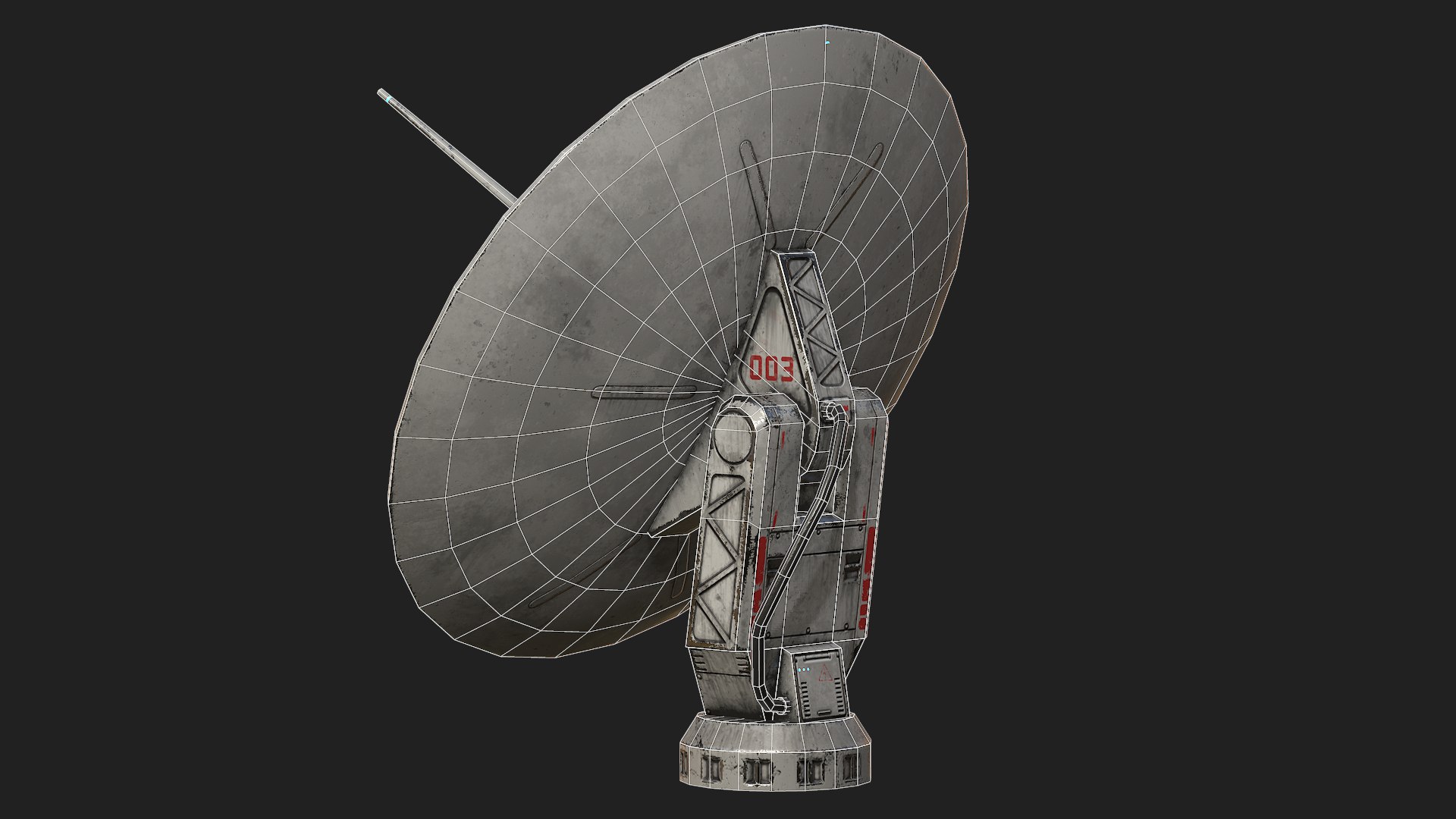 Sci Fi Satellite Dish 3D - TurboSquid 1222122