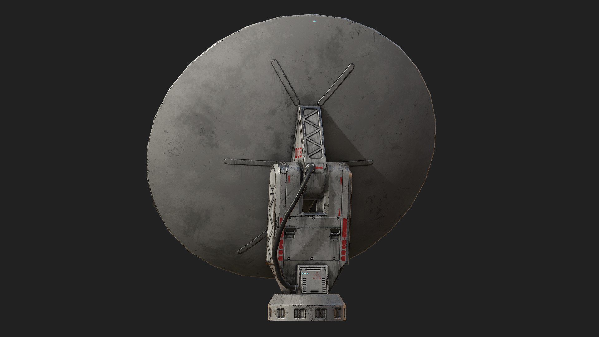 Sci Fi Satellite Dish 3D - TurboSquid 1222122