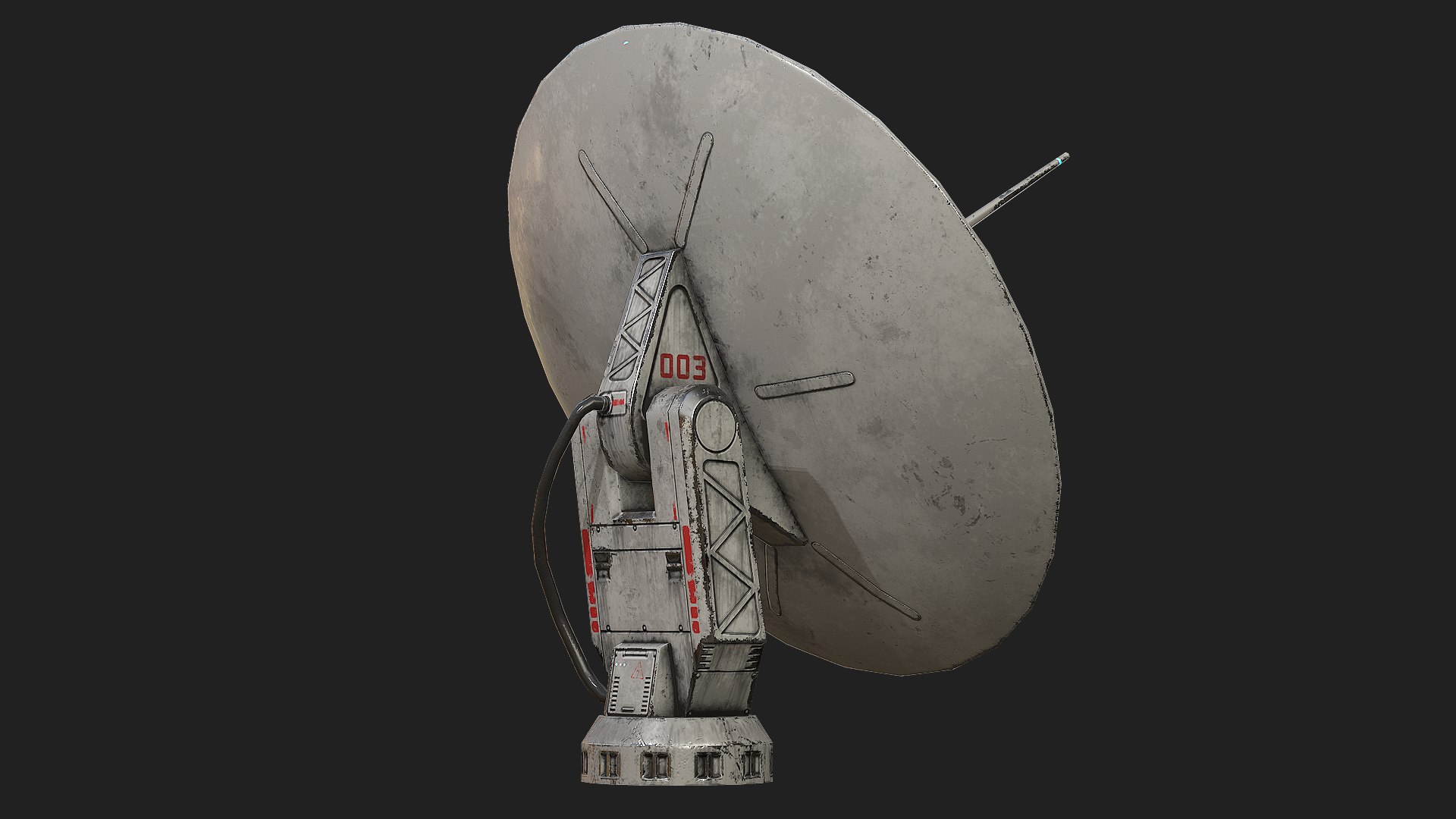 Sci Fi Satellite Dish 3D - TurboSquid 1222122
