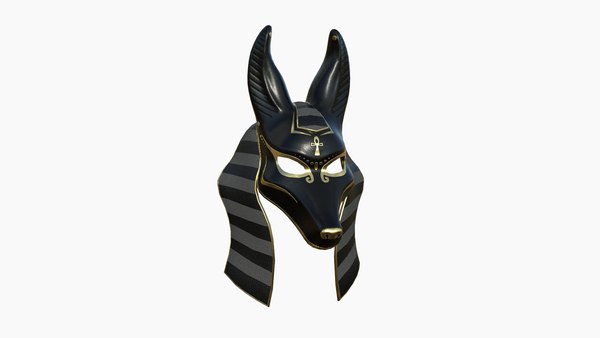 modelo 3d Máscara de Anubis A10 - Ropa de personajes de dioses egipcios ...
