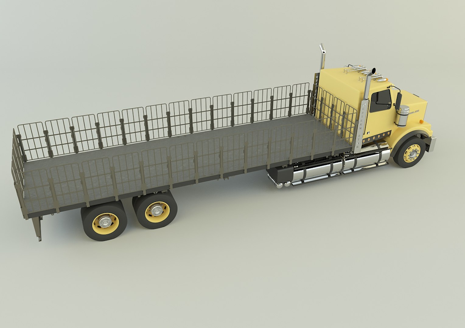 3D 4900SF Truck Model - TurboSquid 2070238