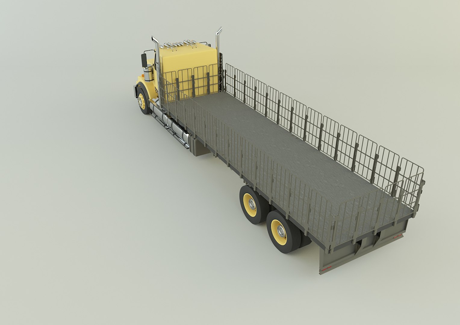 3D 4900SF Truck Model - TurboSquid 2070238