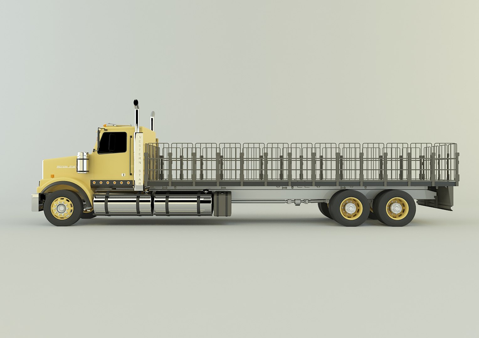 3D 4900SF Truck Model - TurboSquid 2070238