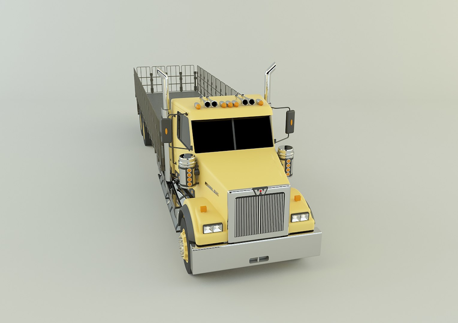 3D 4900SF Truck Model - TurboSquid 2070238