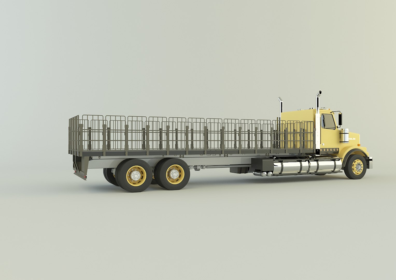 3D 4900SF Truck Model - TurboSquid 2070238
