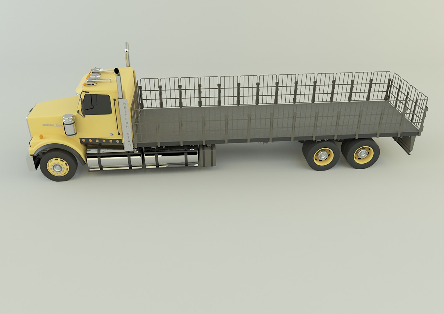 3D 4900SF Truck Model - TurboSquid 2070238