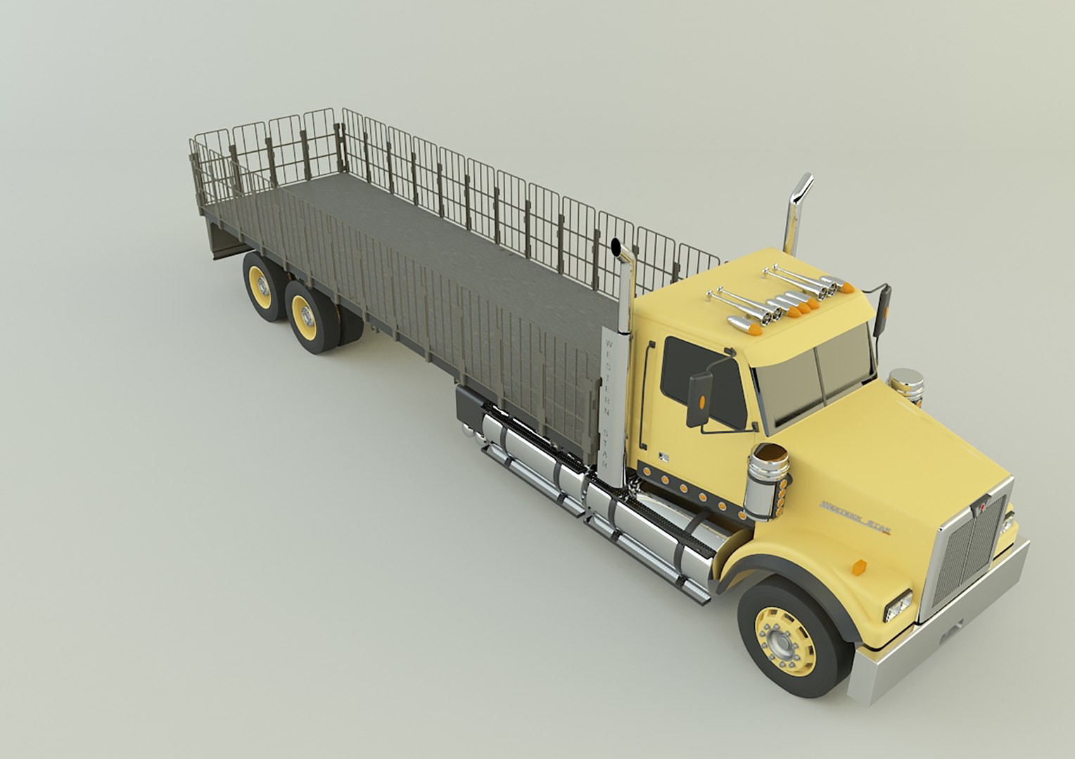 3D 4900SF Truck Model - TurboSquid 2070238