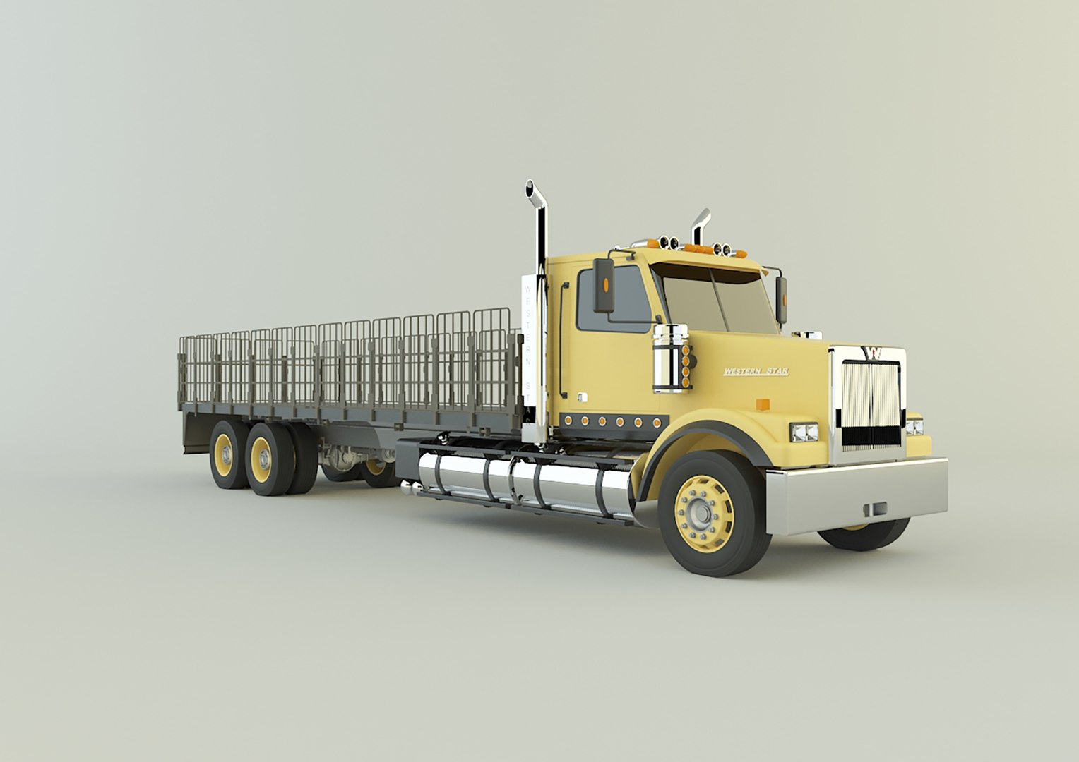 3D 4900SF Truck Model - TurboSquid 2070238