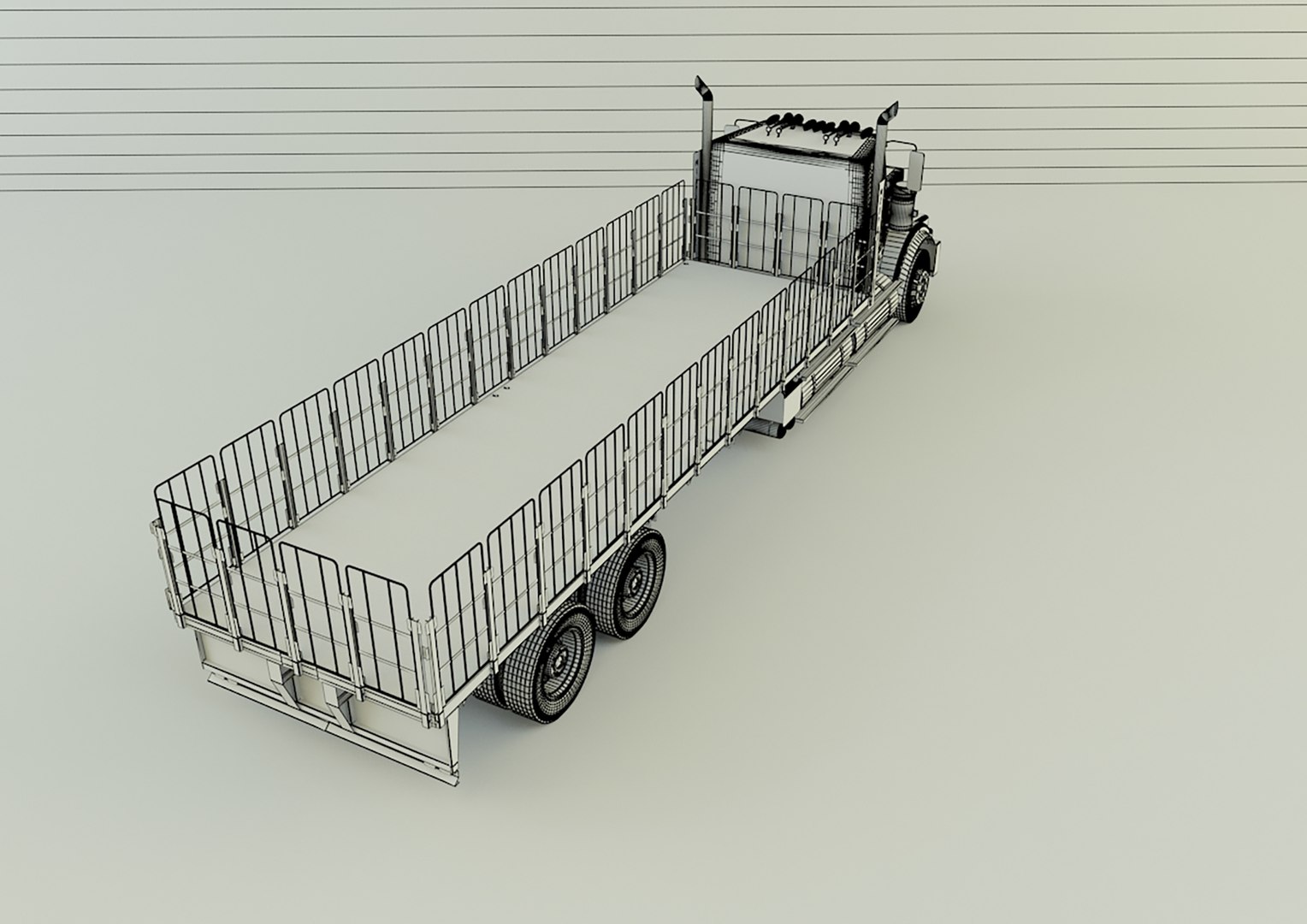 3D 4900SF Truck Model - TurboSquid 2070238