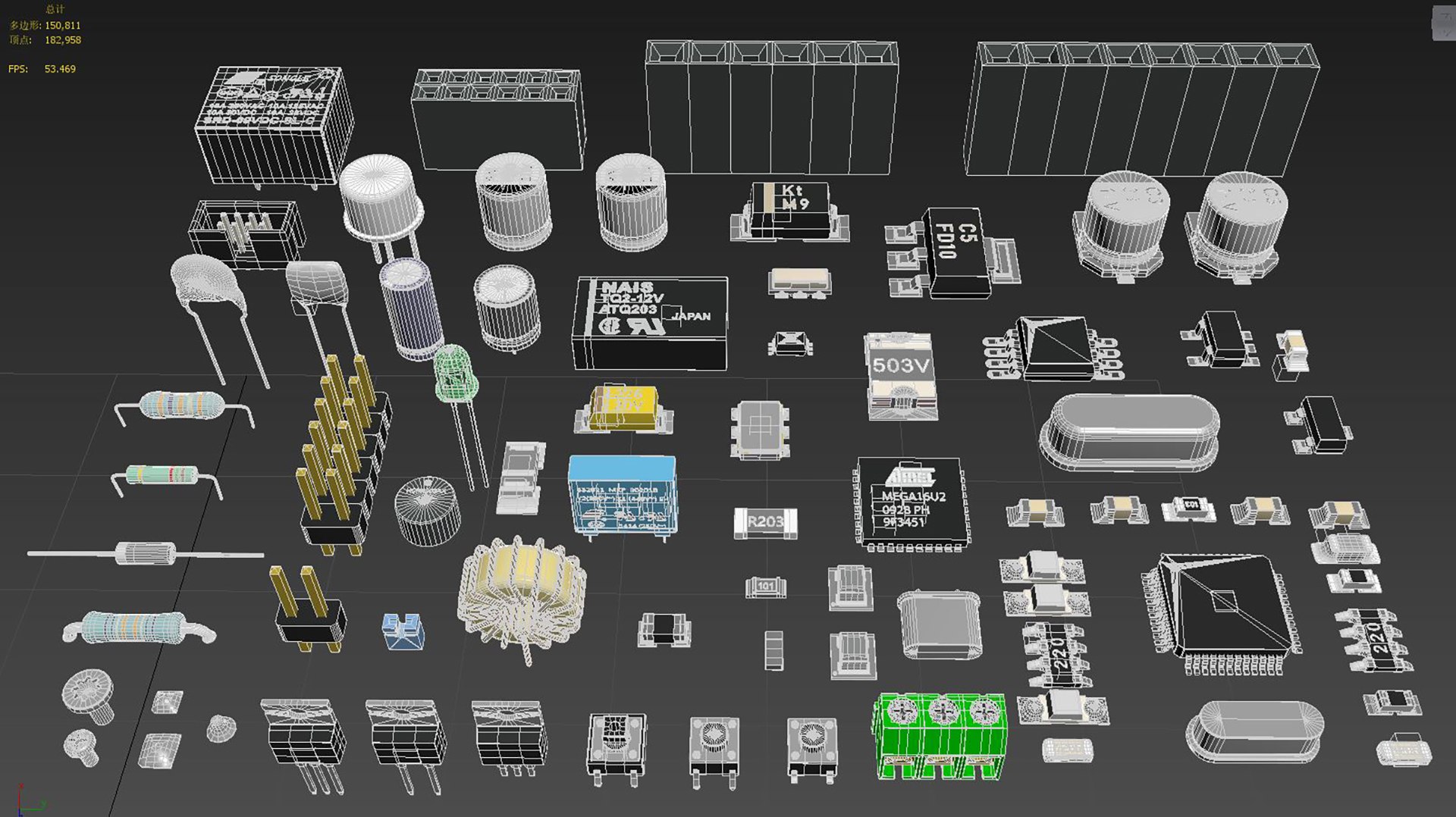Electronic circuit board 3D model - TurboSquid 1323118